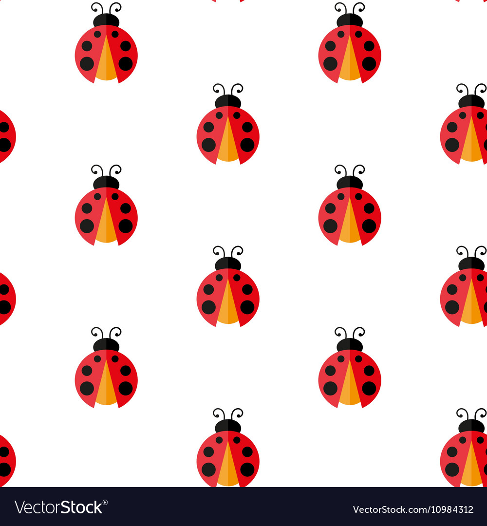 Ladybug pattern Royalty Free Vector Image - VectorStock