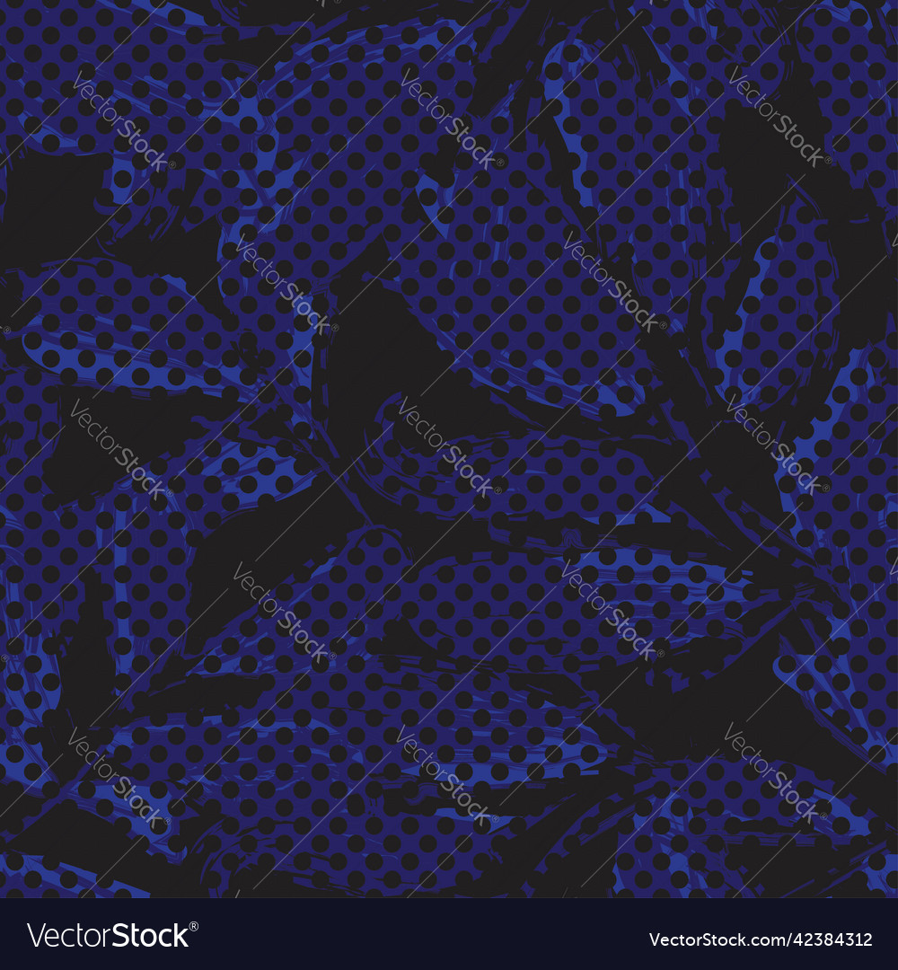 Leaf dotted seamless pattern design Royalty Free Vector