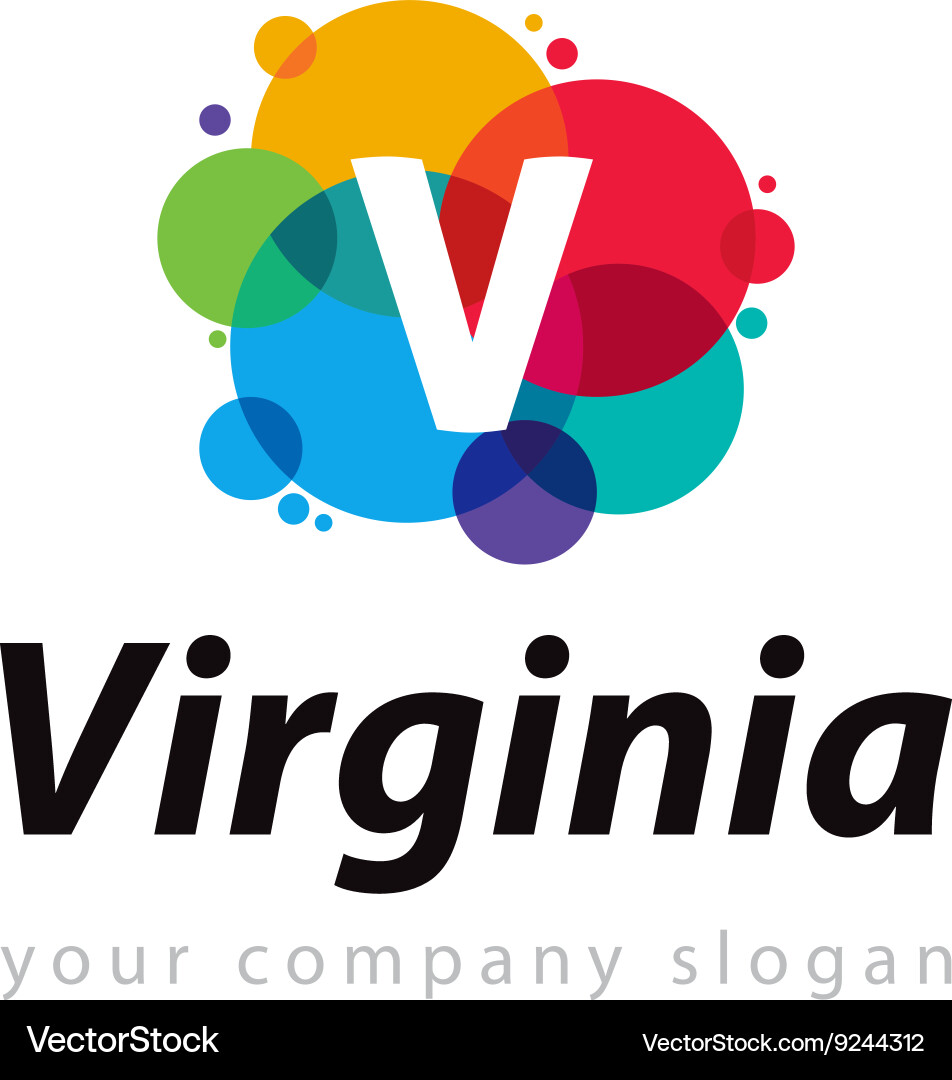 Letter v logo template for your company Royalty Free Vector