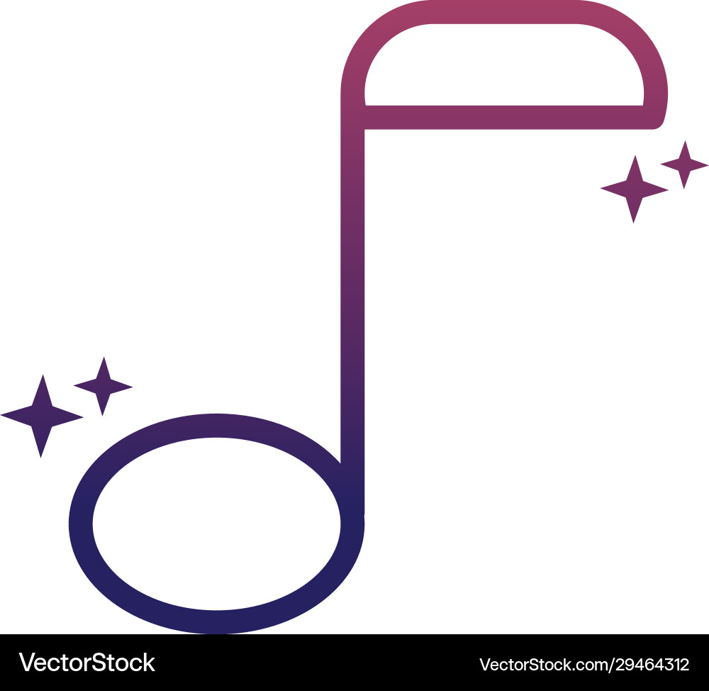 Music social media gradient style icon Royalty Free Vector