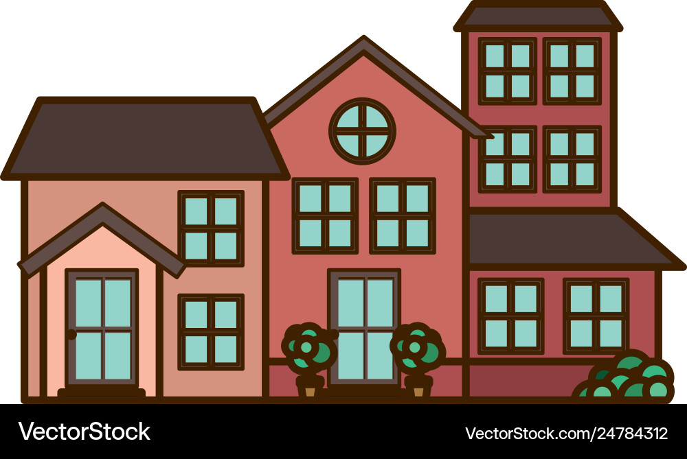 Neighborhood isolated icon Royalty Free Vector Image
