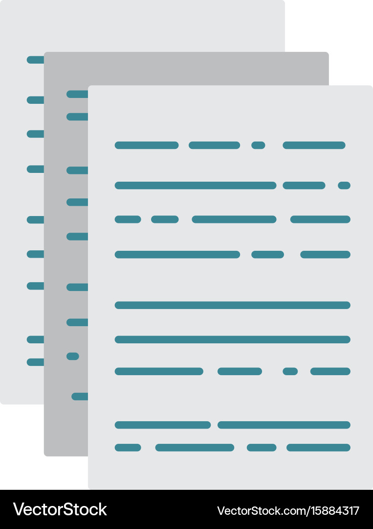 Business documents to finance information Vector Image