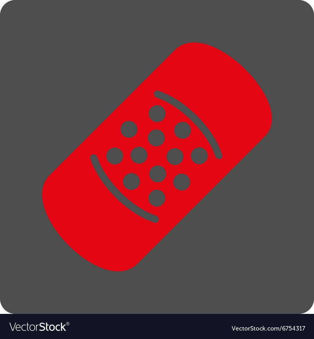 Patch rounded square button Royalty Free Vector Image