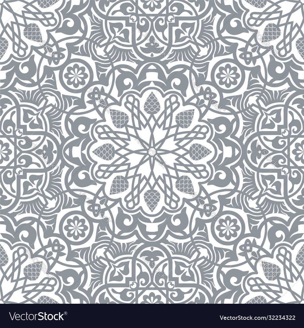 Arabesque art seamless pattern Royalty Free Vector Image