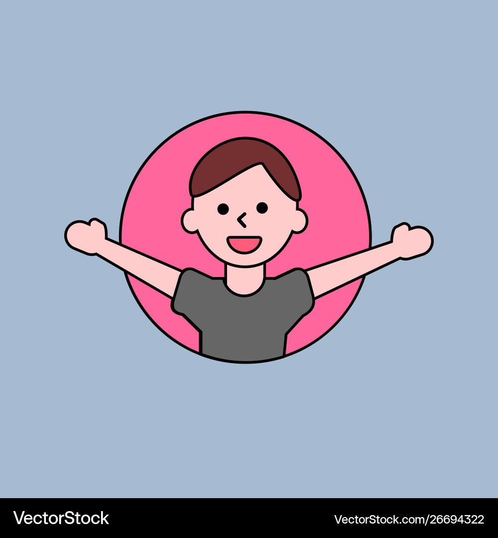 Characters people girl Royalty Free Vector Image