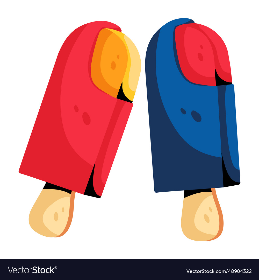 Ice popsicles Royalty Free Vector Image - VectorStock