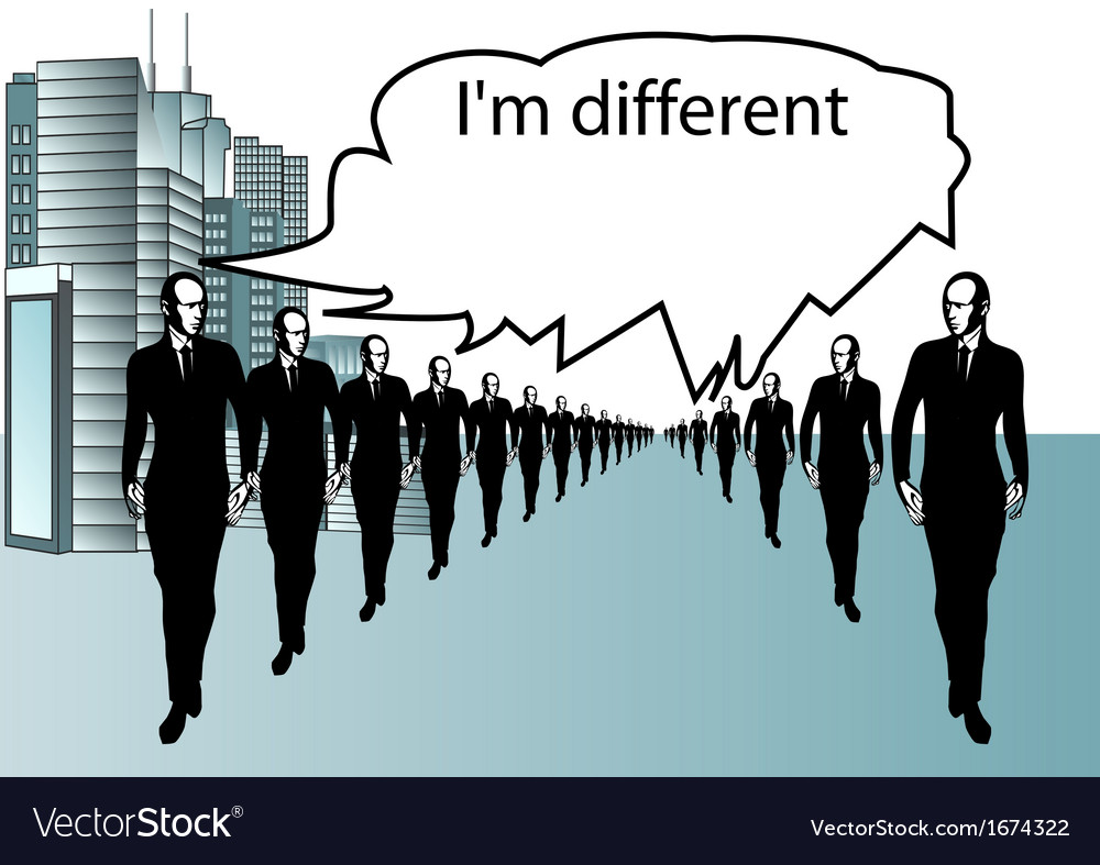 Im different Royalty Free Vector Image - VectorStock