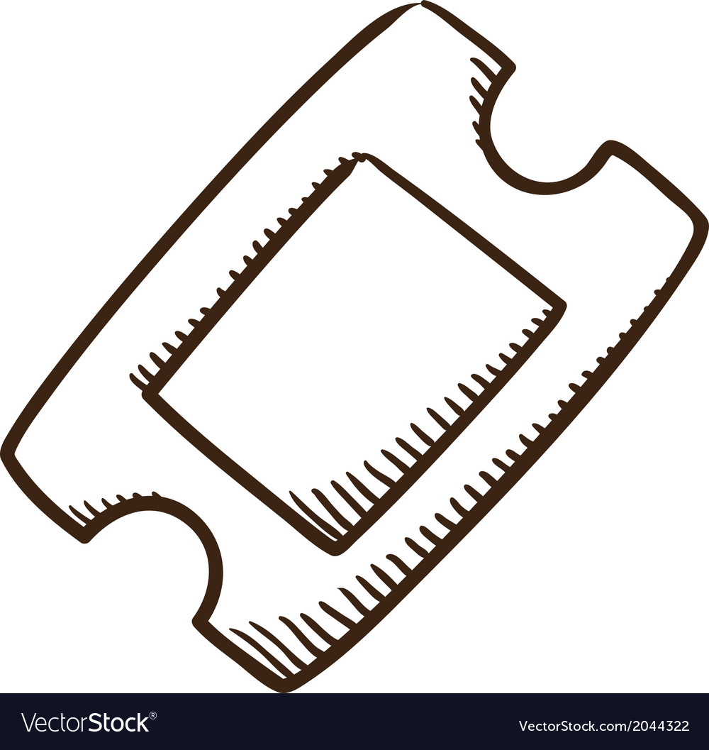 Ticket symbol Royalty Free Vector Image - VectorStock