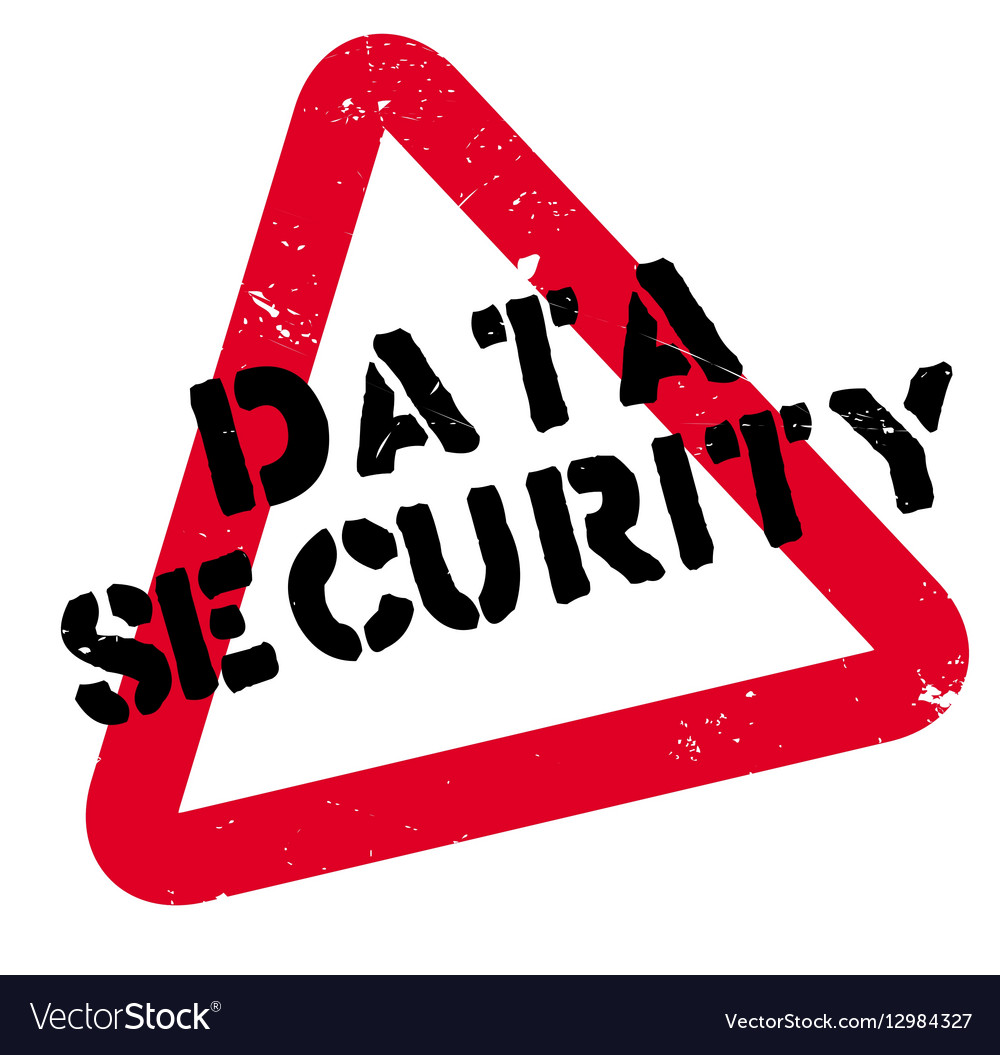 Data Security rubber stamp Royalty Free Vector Image