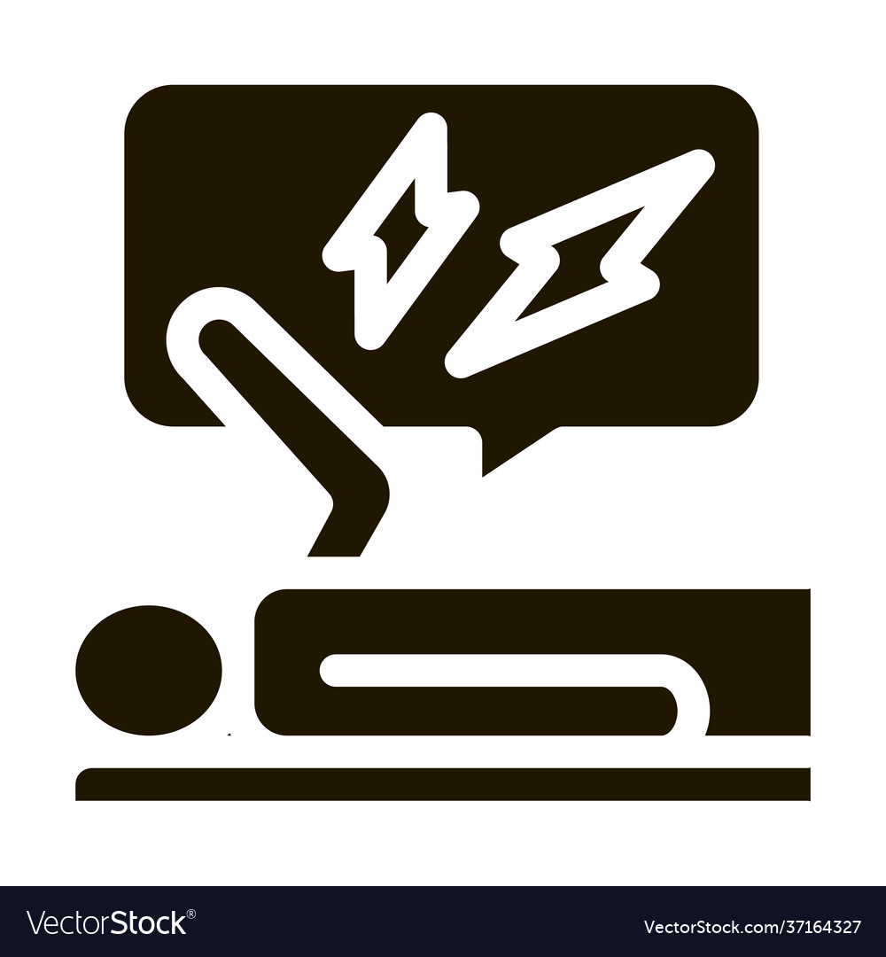 Emotionally Stressed Person Icon Glyph Royalty Free Vector
