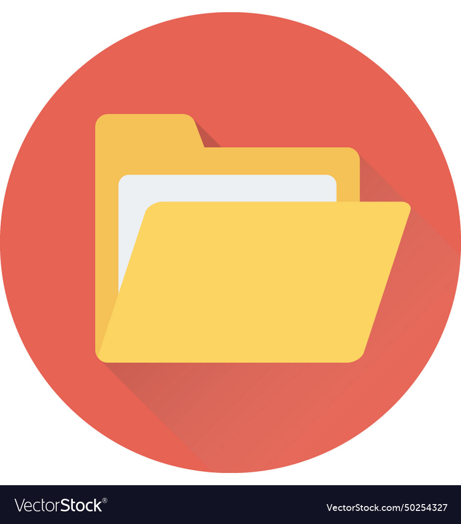 Ordner Icon Lizenzfreies Vektorbild - VectorStock