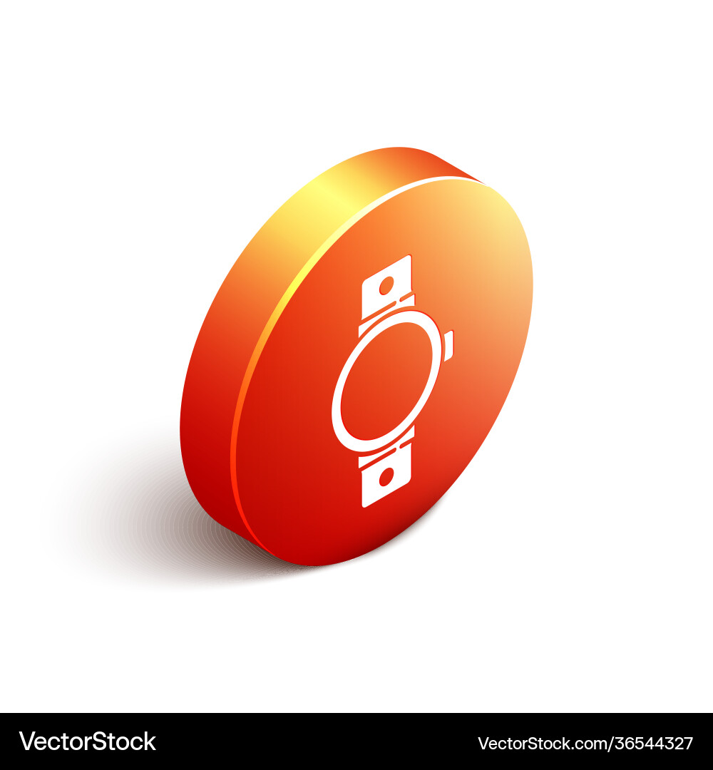 Isometric smartwatch icon isolated on white Vector Image