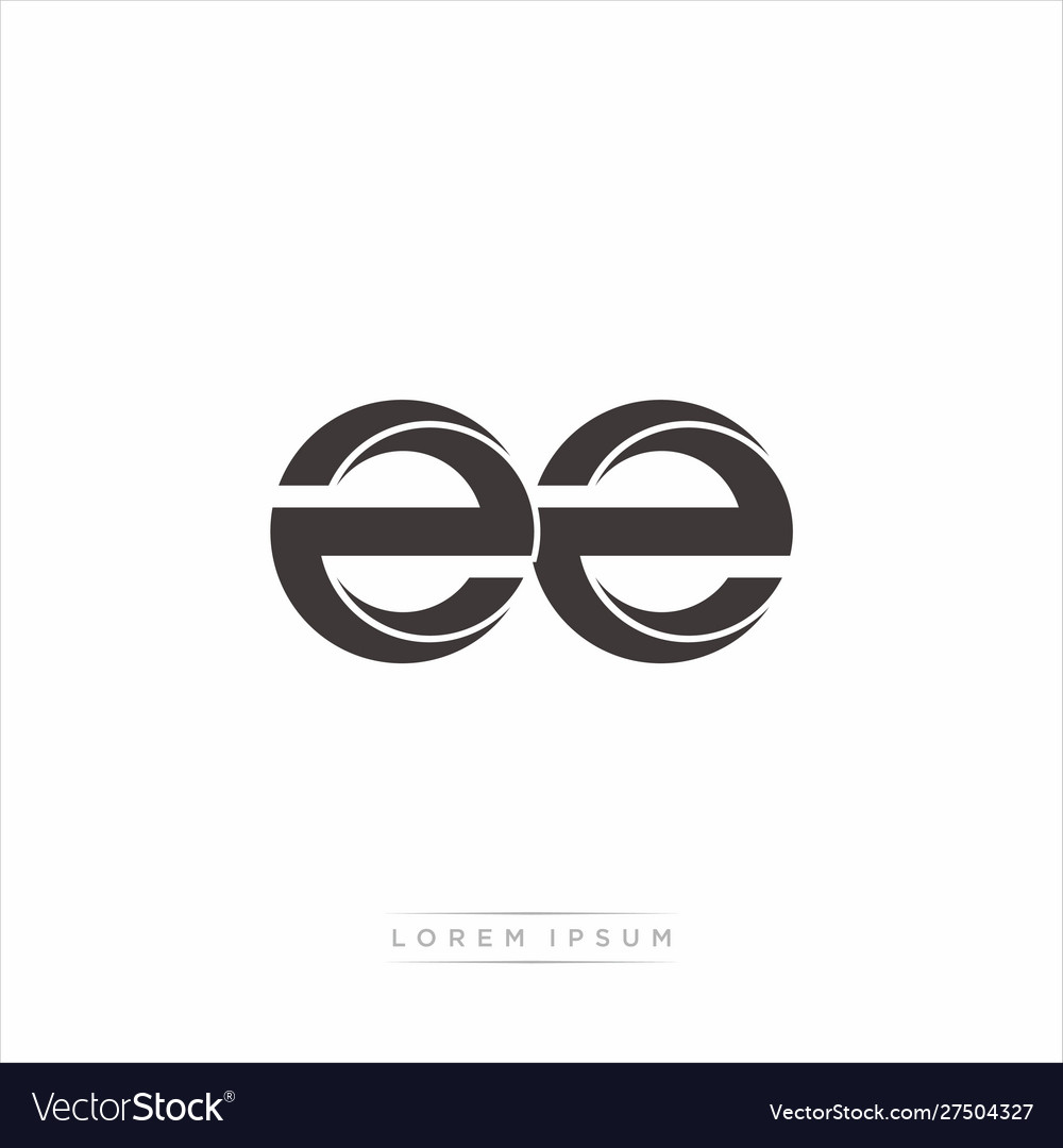 Zz initial letter split lowercase modern monogram Vector Image