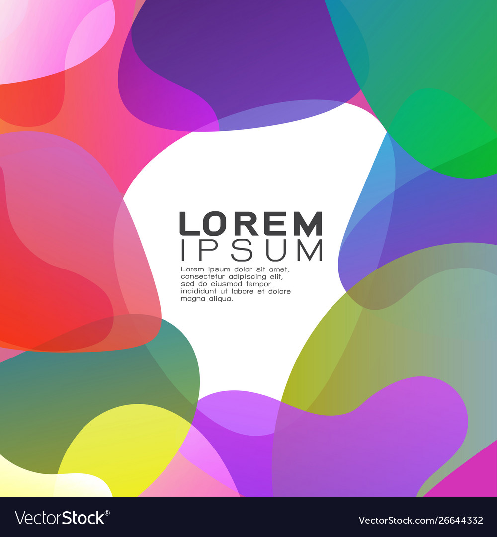 Abstract gradient overlapping background design Vector Image