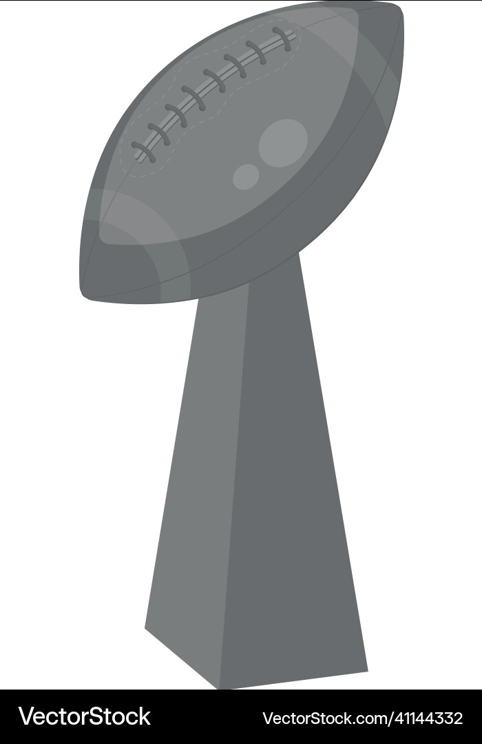 American football trophy Royalty Free Vector Image