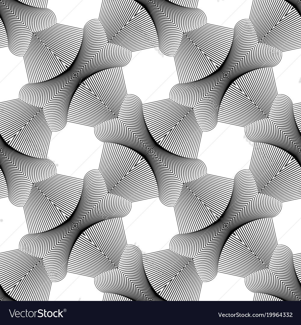 Design seamless monochrome decorative pattern Vector Image