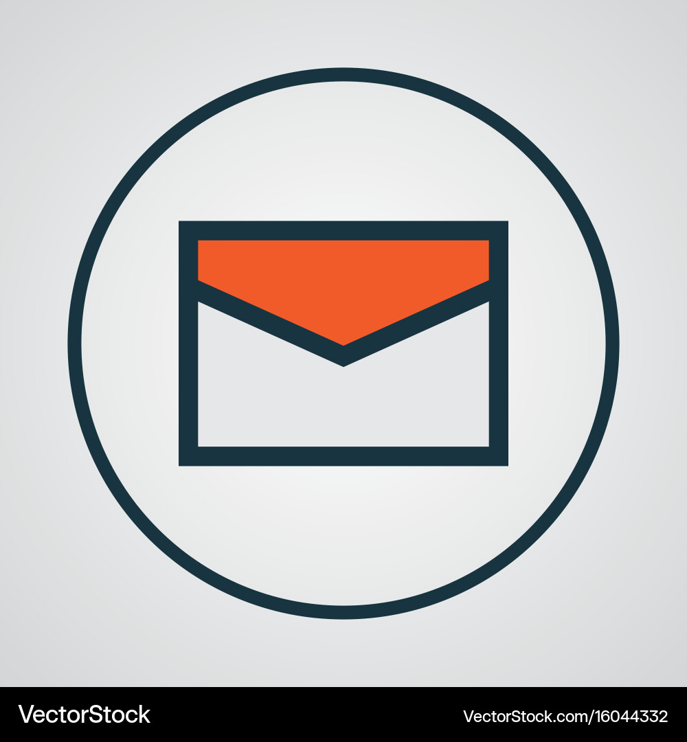Email colorful outline symbol premium quality Vector Image