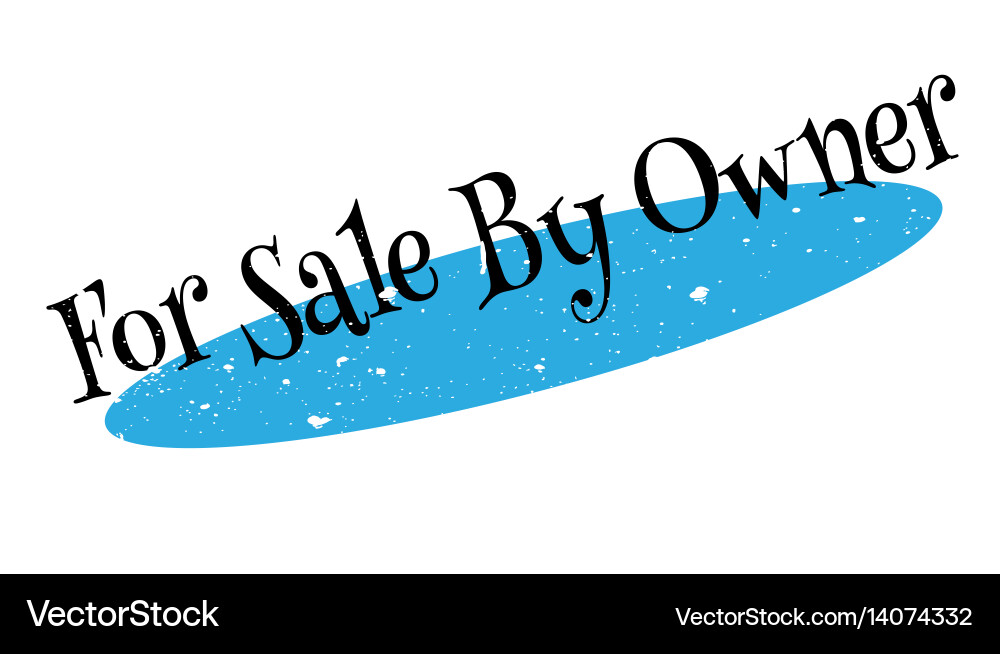 For sale by owner rubber stamp Royalty Free Vector Image