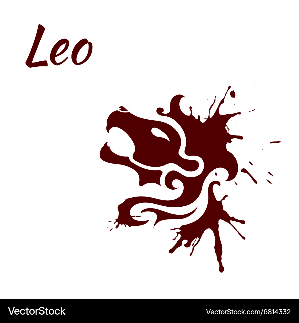 Leo zodiac sign Royalty Free Vector Image - VectorStock