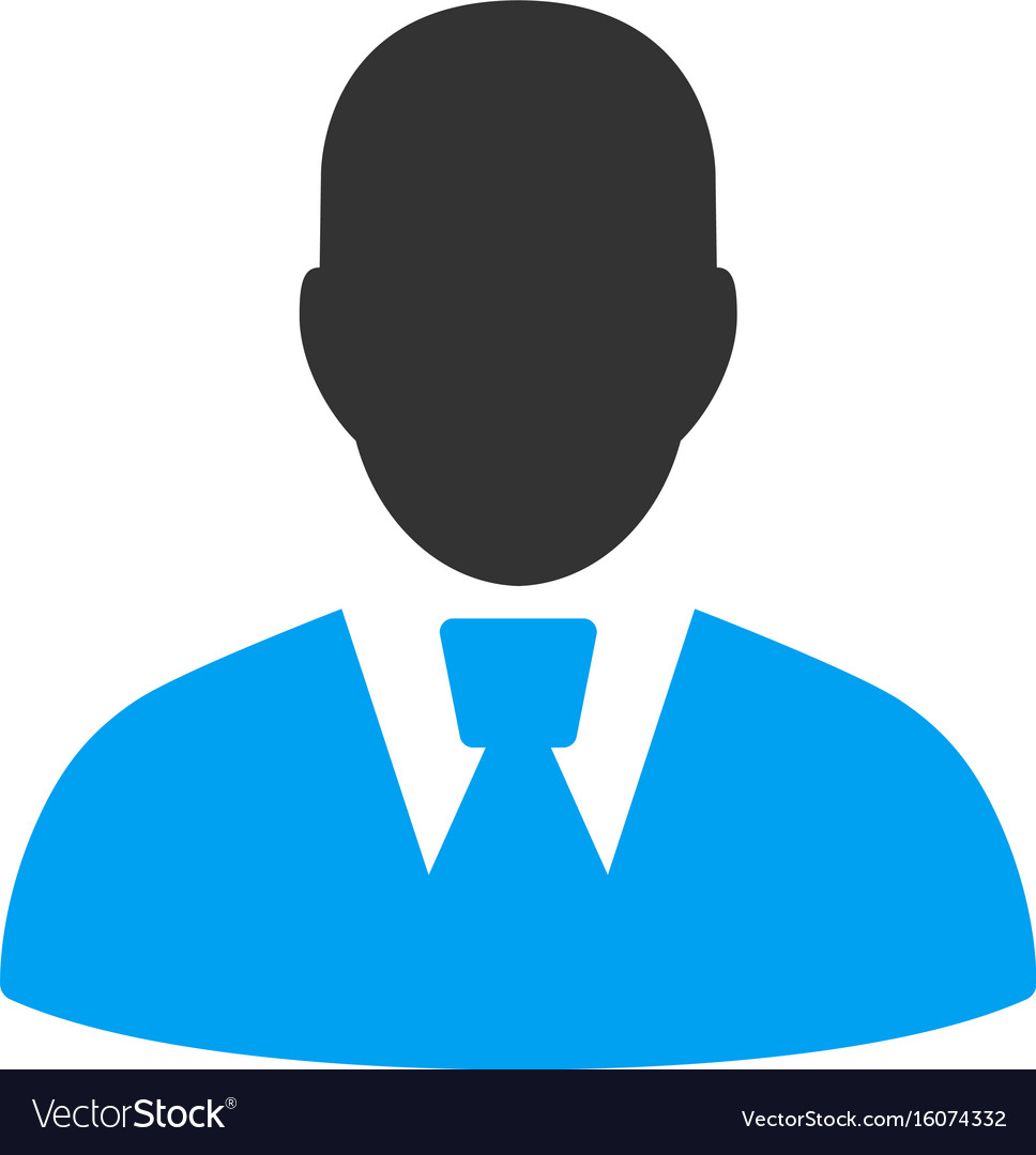 Manager flat icon Royalty Free Vector Image - VectorStock