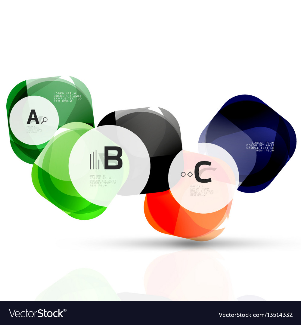 Shiny abstract elements Royalty Free Vector Image