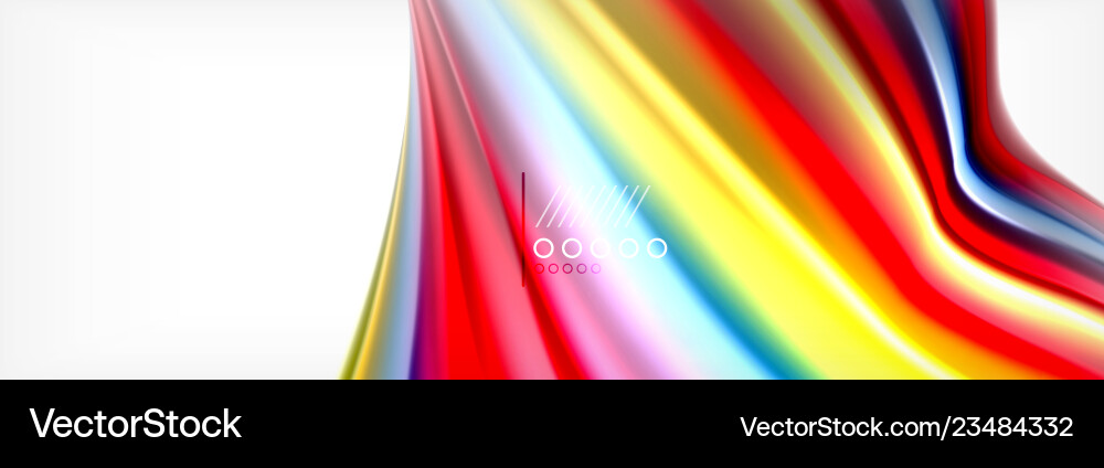 Smooth liquid blur wave background color flow Vector Image