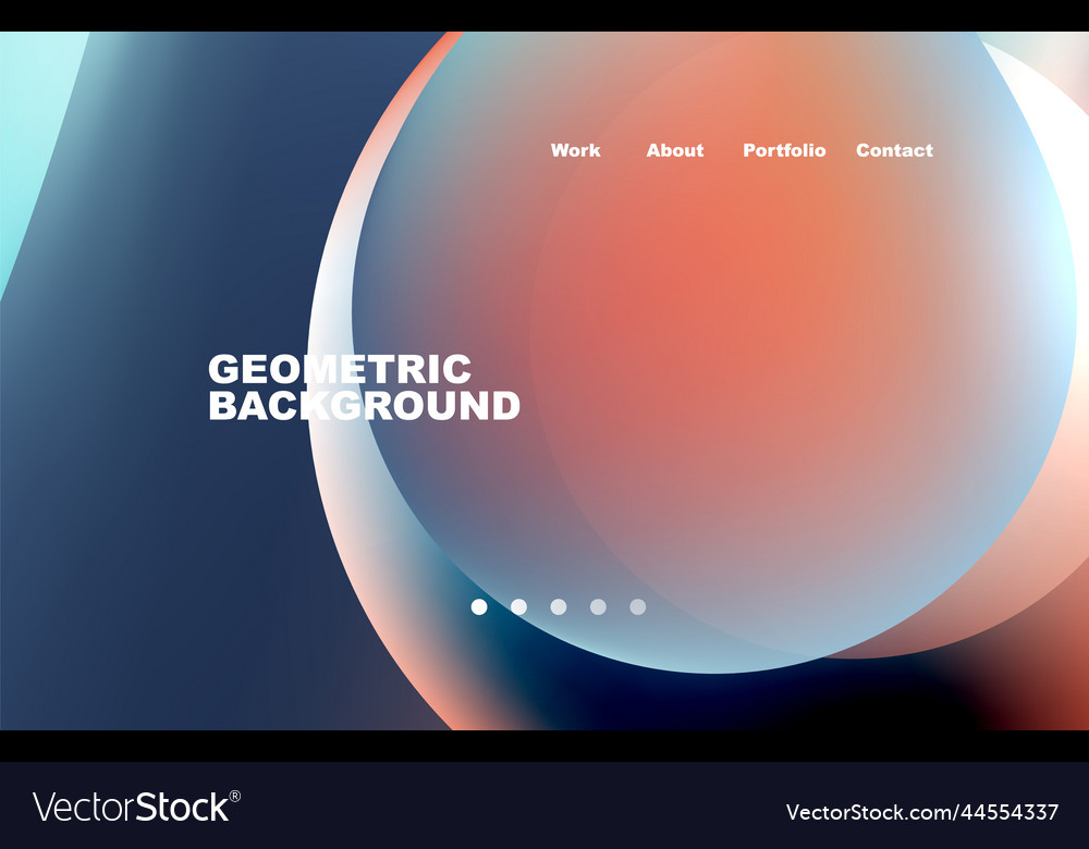 Abstract liquid background for your landing page Vector Image