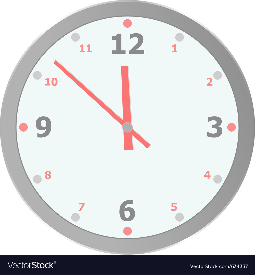 Clock Royalty Free Vector Image - VectorStock