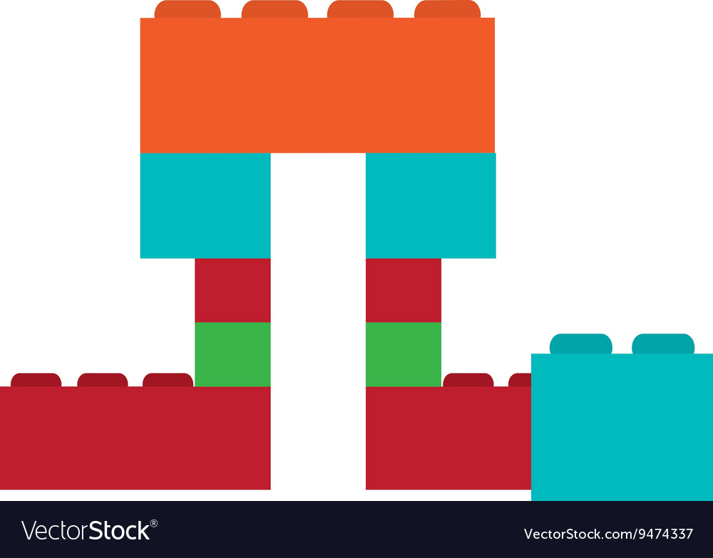 Construction blocks icon Royalty Free Vector Image