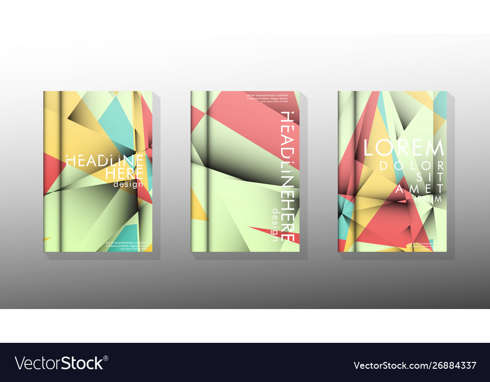 Gradient minimal geometric pattern design Vector Image