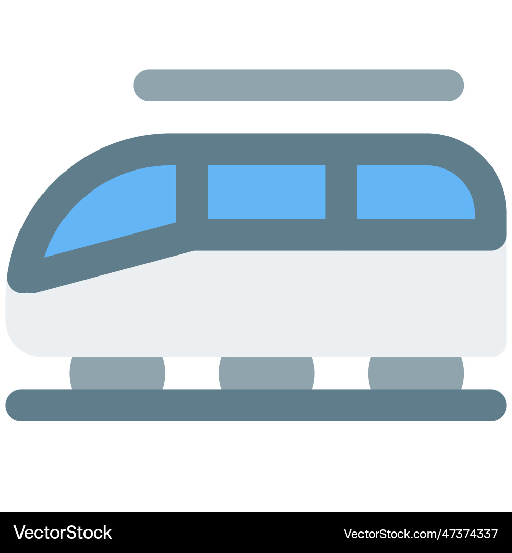 People mover rapid transit system to move Vector Image