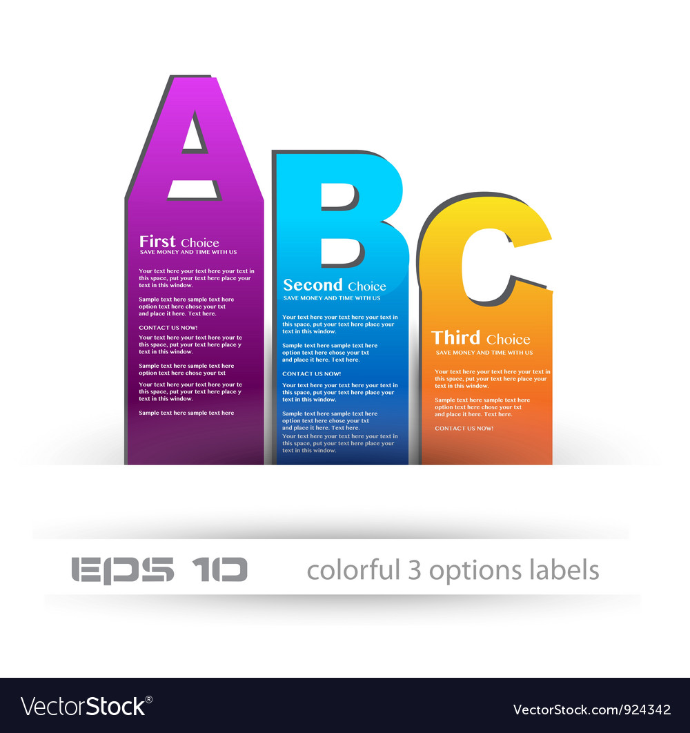 Abc bars Royalty Free Vector Image - VectorStock