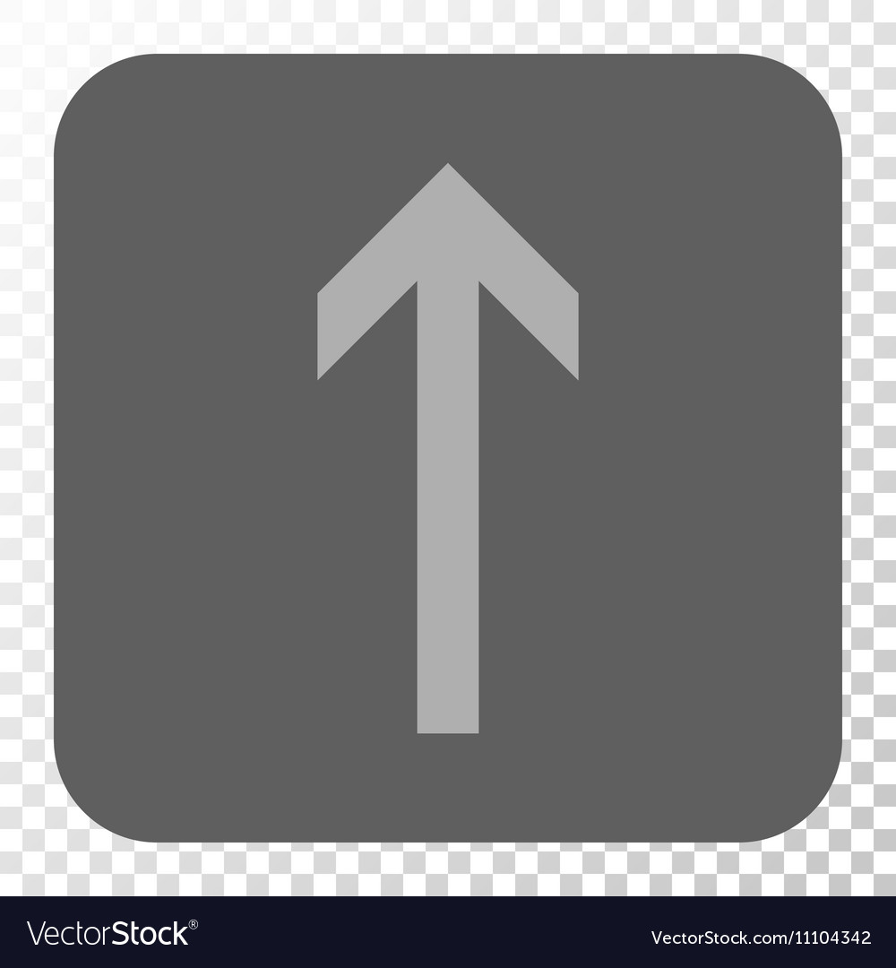 Arrow Up Rounded Square Button Royalty Free Vector Image