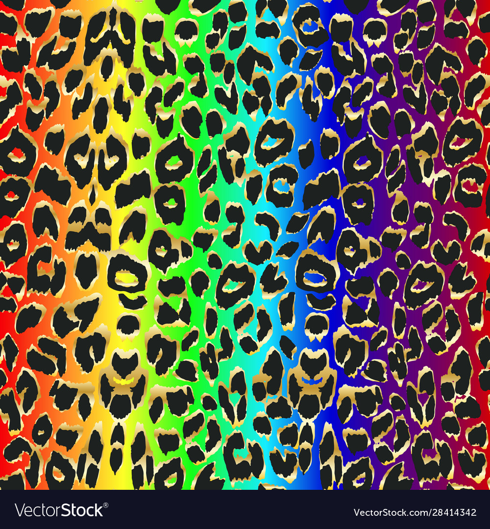 Leopard background seamless pattern Royalty Free Vector