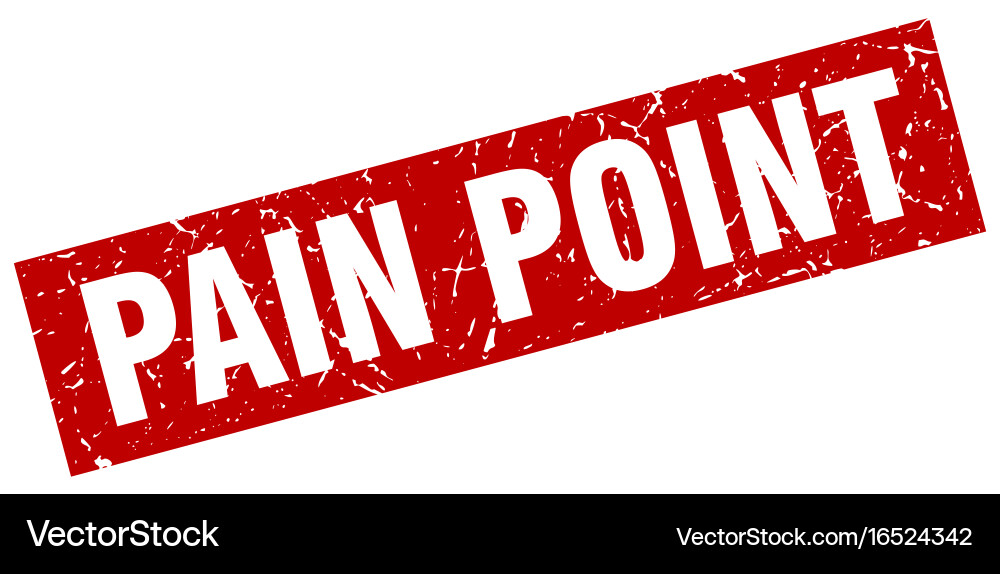 Square grunge red pain point stamp Royalty Free Vector Image
