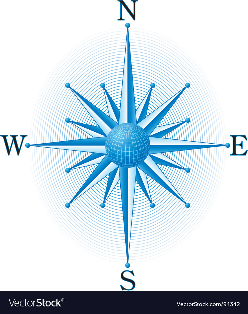 Wind rose Royalty Free Vector Image - VectorStock