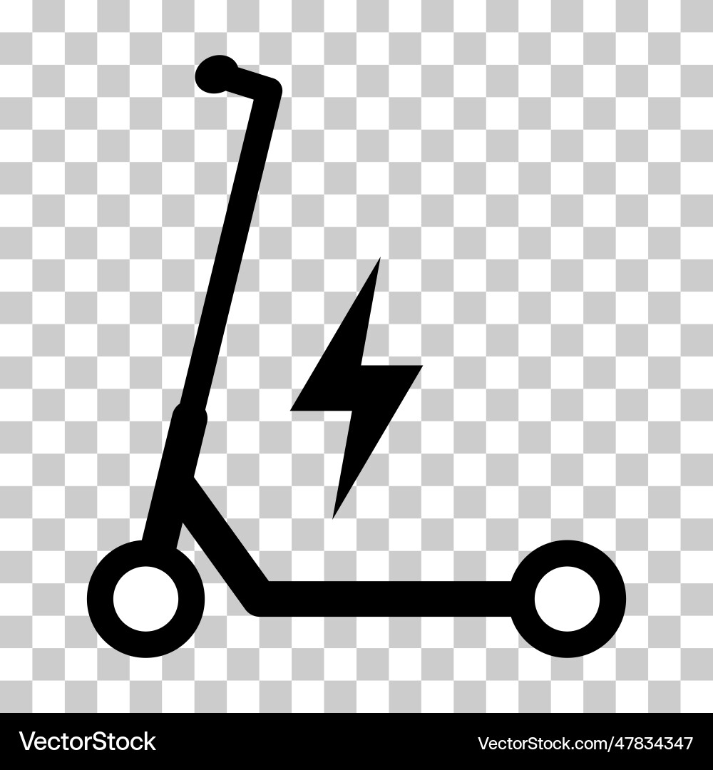 Electric scooter icon urban flat eco friendly Vector Image