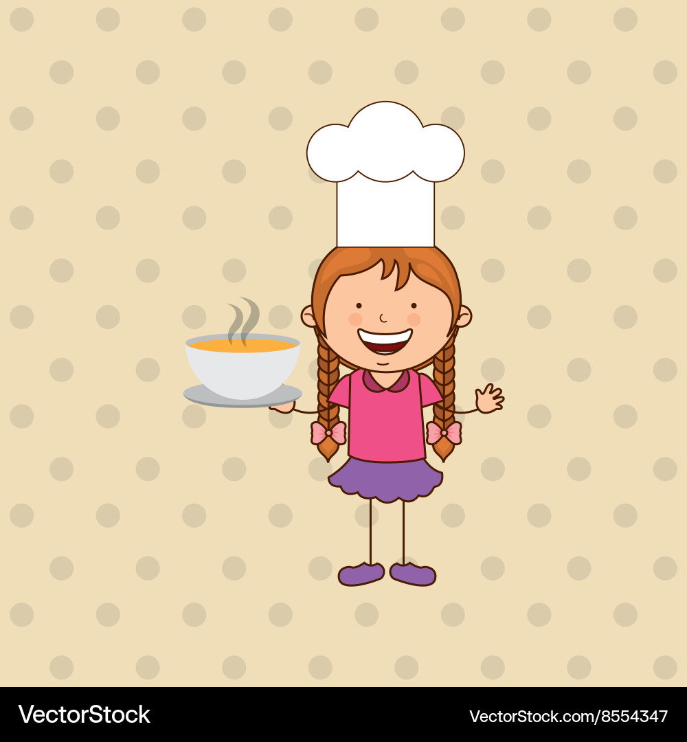 Kids cooking design Royalty Free Vector Image - VectorStock
