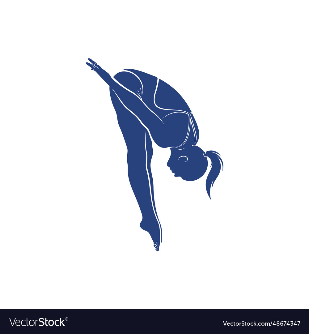 Synchronized diving design Royalty Free Vector Image