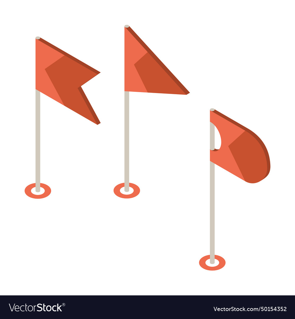 Gps navigation map pointer icon isometric Vector Image