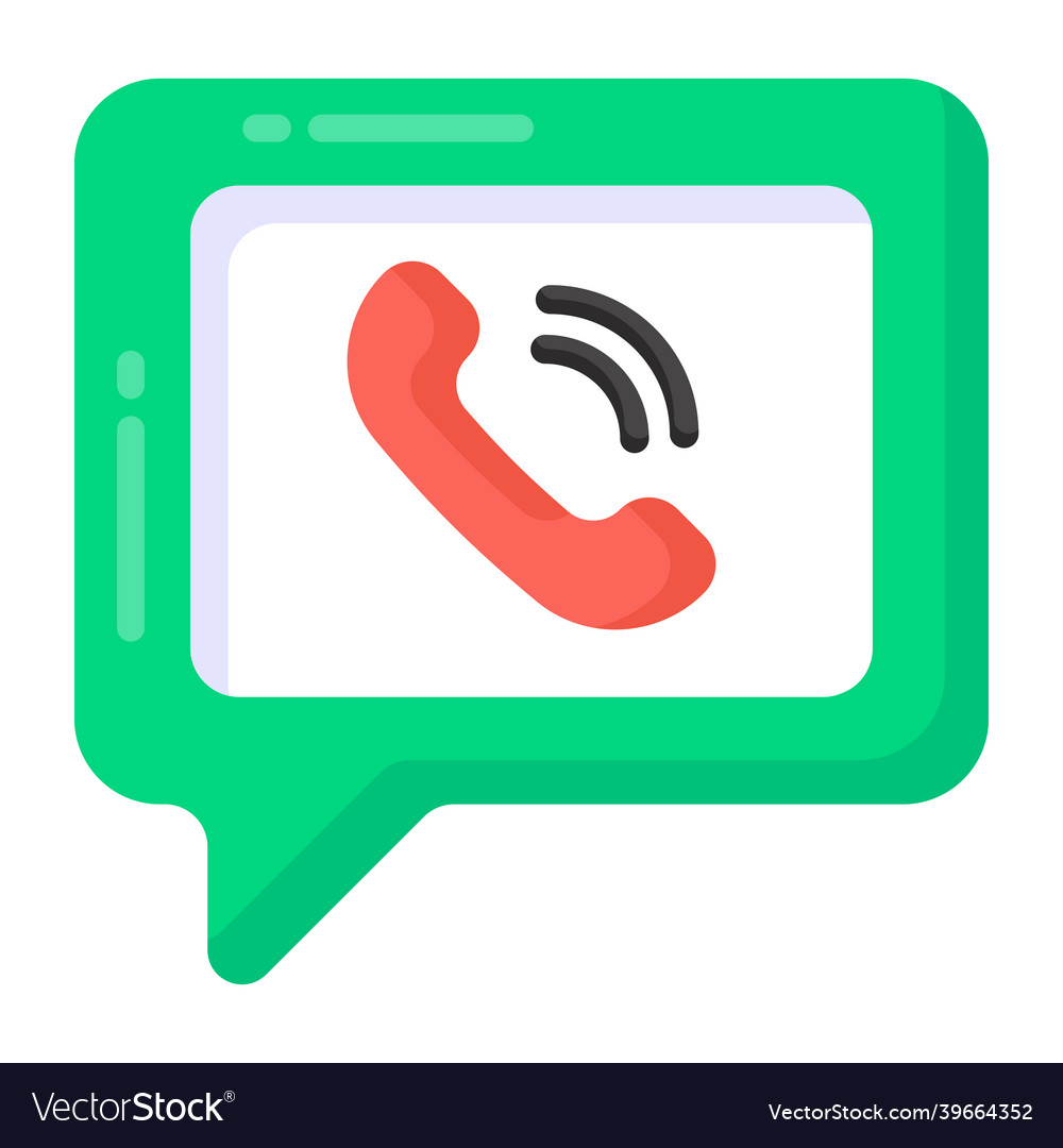 Internet call Royalty Free Vector Image - VectorStock