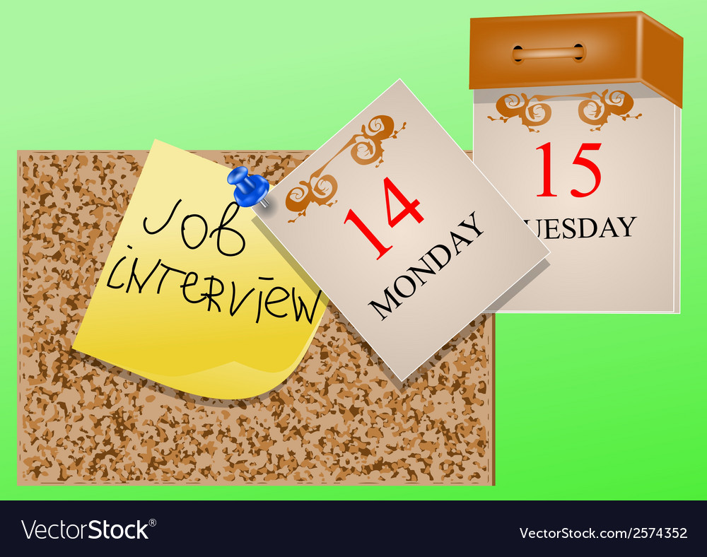 Interview job Royalty Free Vector Image - VectorStock