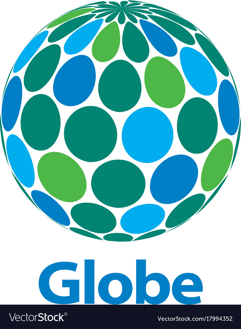Logo globe Royalty Free Vector Image - VectorStock