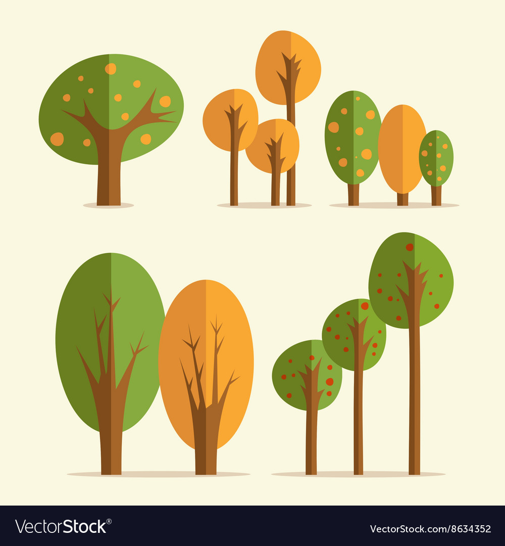 Trees Royalty Free Vector Image - VectorStock