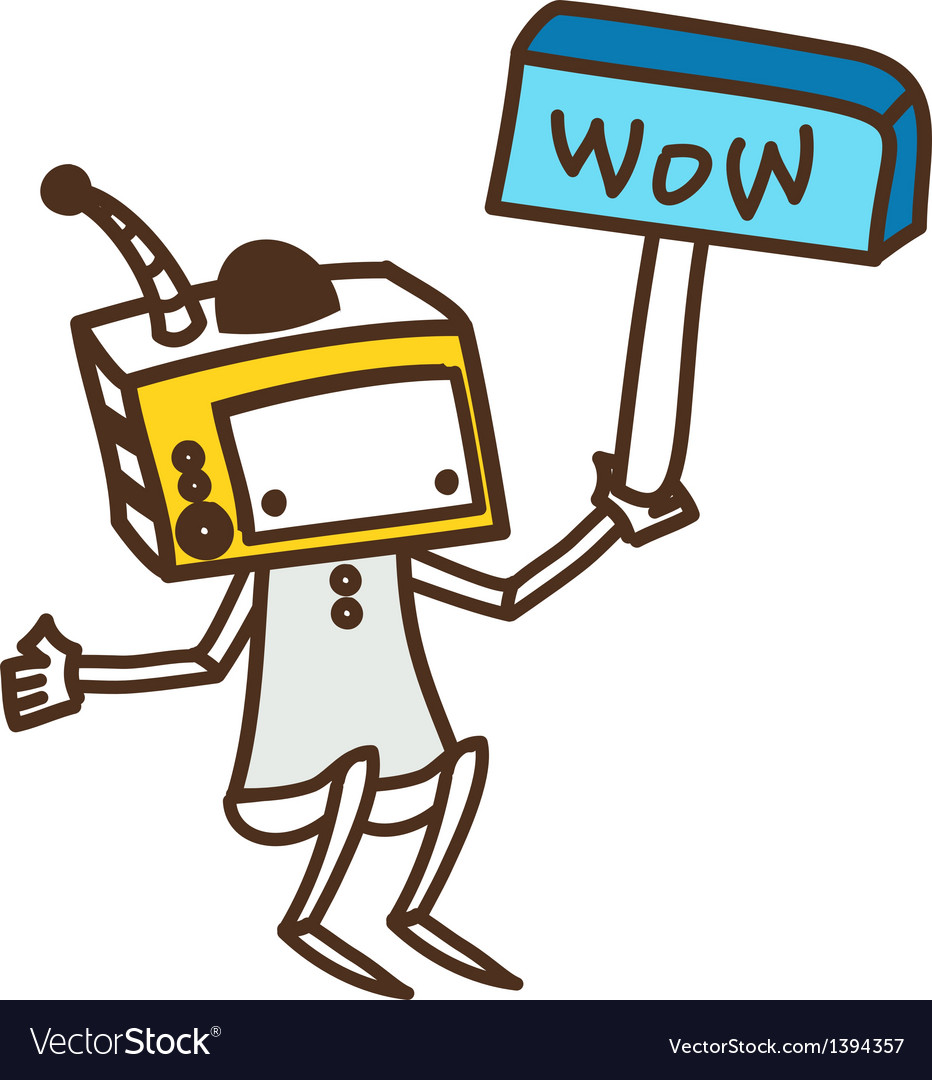 A robot Royalty Free Vector Image - VectorStock