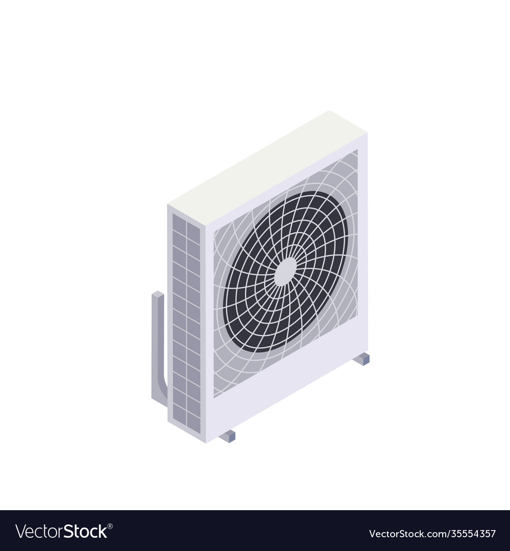 Air conditioning panel composition Royalty Free Vector Image