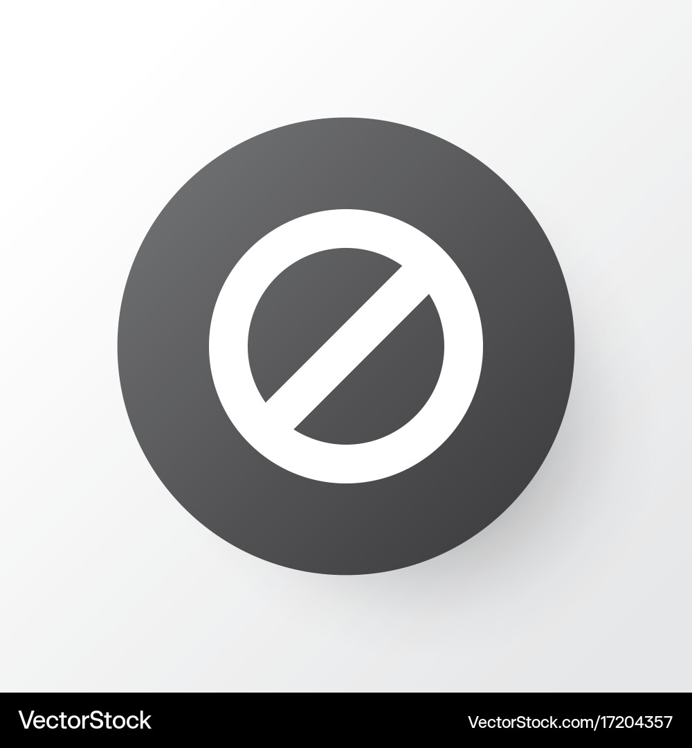 Ban icon symbol premium quality isolated Vector Image