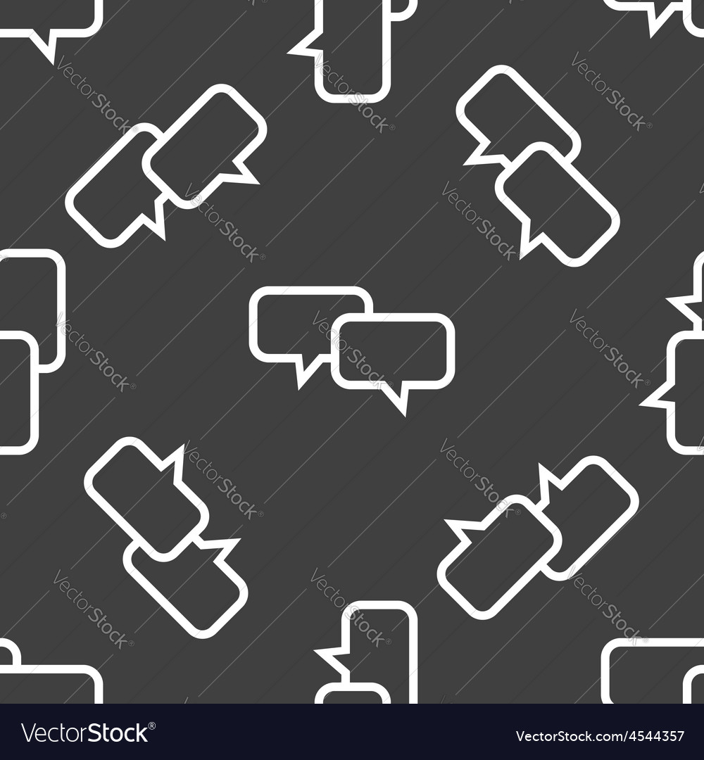 Chat messages pattern Royalty Free Vector Image