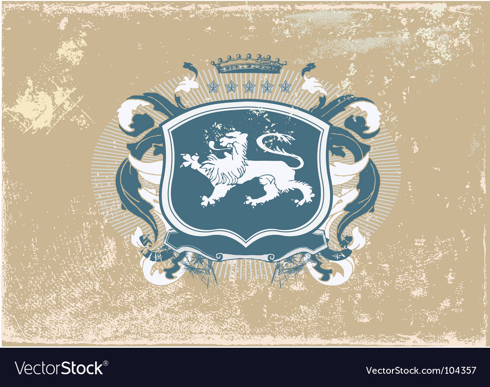 Heraldic shield Royalty Free Vector Image - VectorStock