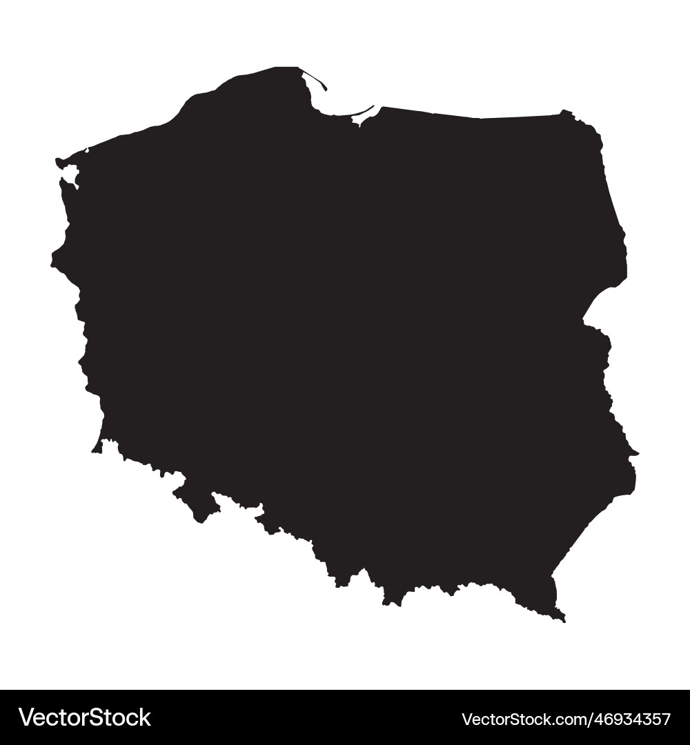 High detailed map poland new map 2023 Royalty Free Vector